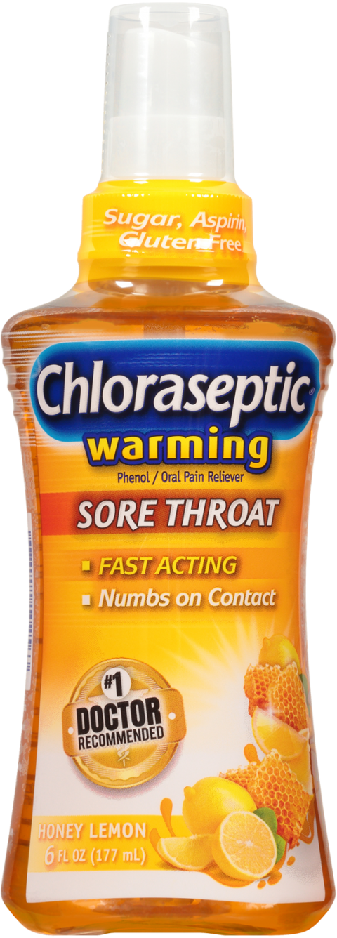Chloraseptic® Warming Sore Throat Spray Honey Lemon